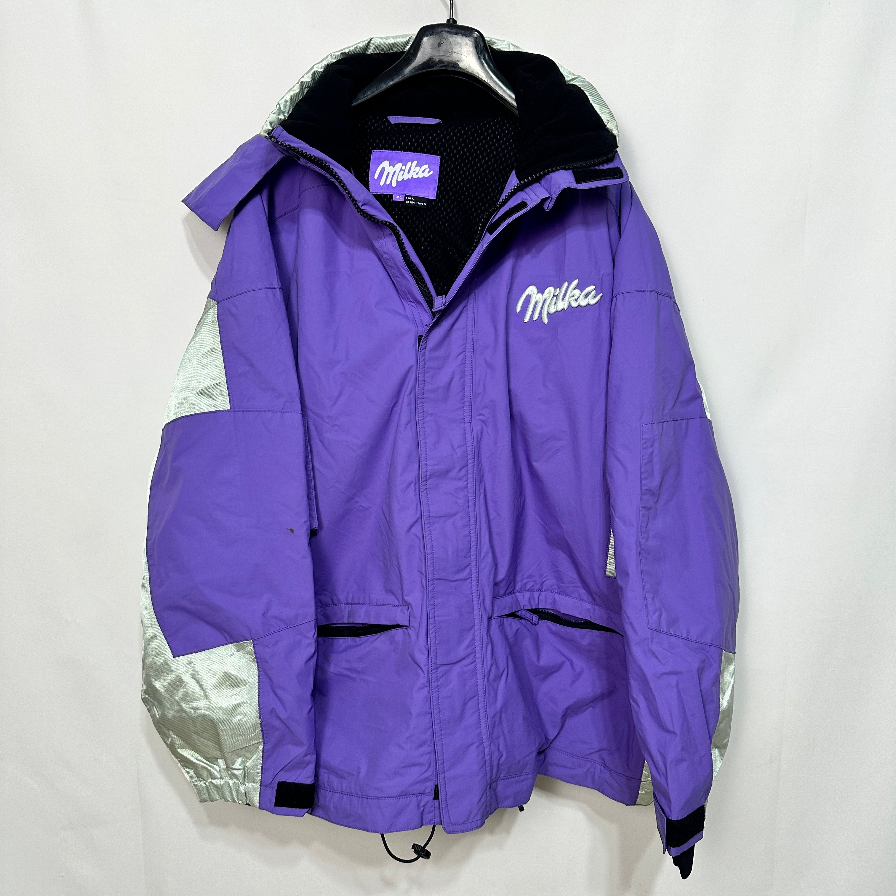 Milka Alpine Milk Chocolate Ski Jacket with Removable Hood XL – Funkify